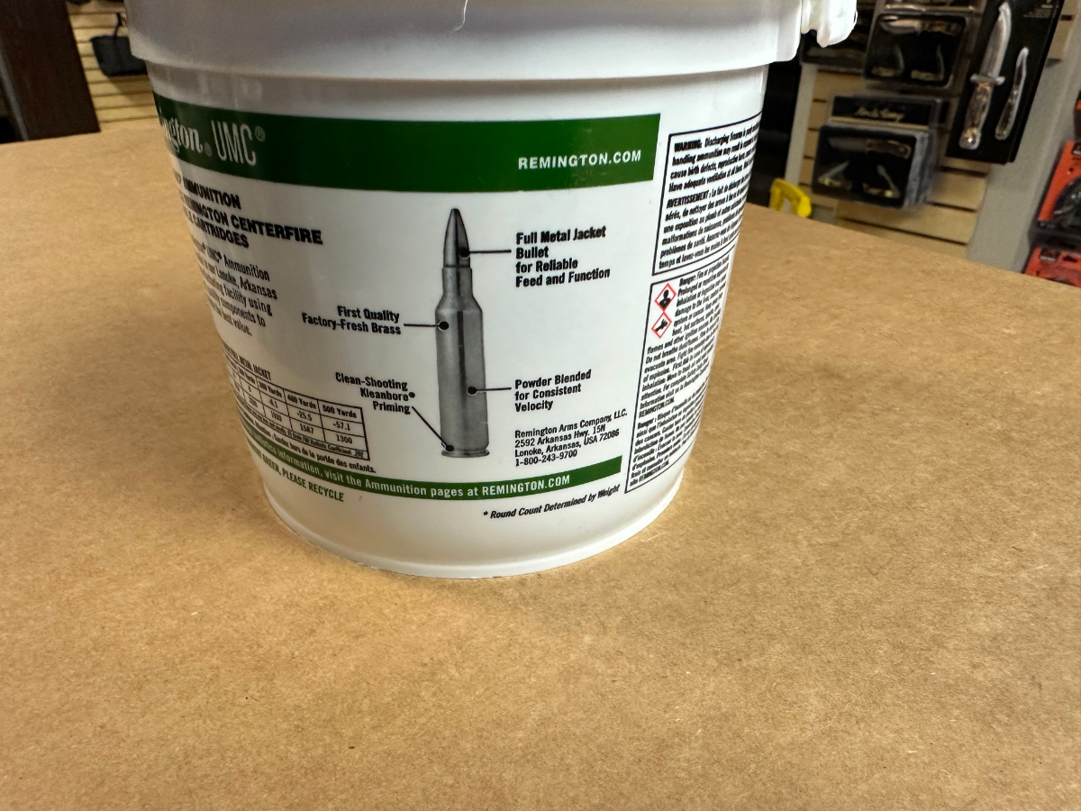 300 ROUNDS Remington Ammunition 23897 UMC Freedom Bucket 223 Rem 55 gr ...