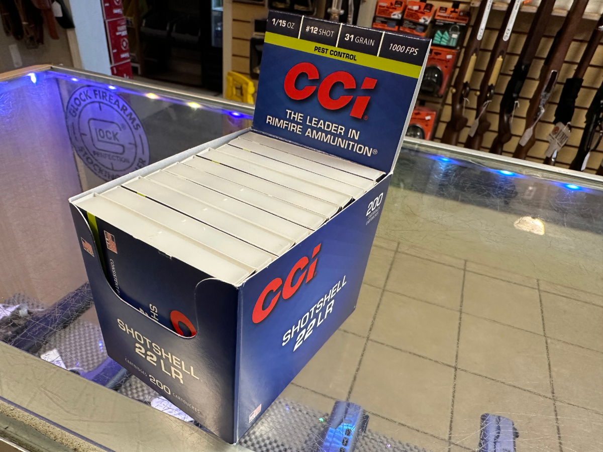200 Rounds Cci 0039 Pest Control Shotshell 22 Lr 31 Gr #12 Shot New In ...