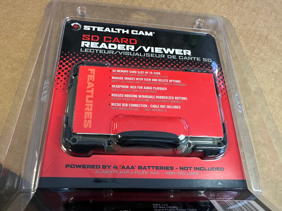 Stealth Cam STCCRV43HD SD Card Reader / Viewer Black/Green 4.30" Color LCD Screen SD Card Slot ...