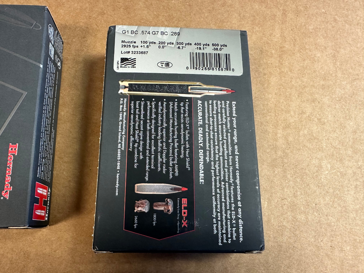 Two Boxes Of New Hornady Precision Hunter 280 Rem Ammunition New As Is ...