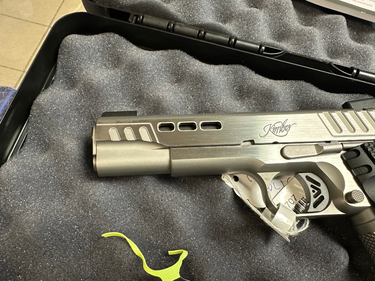 Kimber Model 1911 Rapide Frost 9mm 5in 1-7rd Mag Slide Lightening Cuts ...