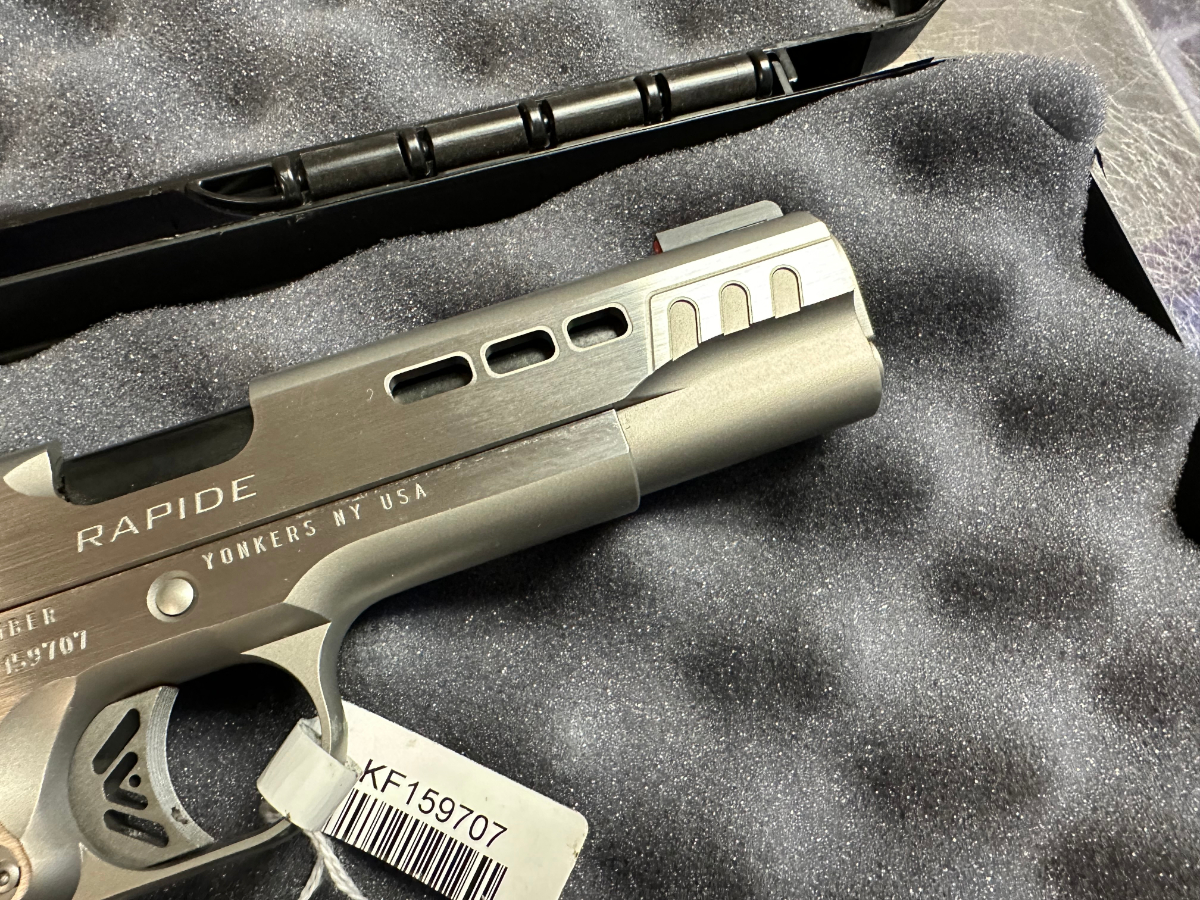 Kimber Model 1911 Rapide Frost 9mm 5in 1-7rd Mag Slide Lightening Cuts ...