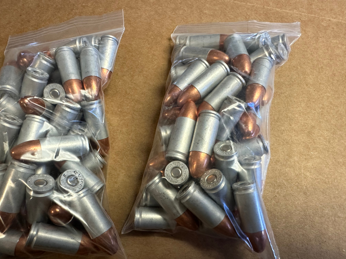 200 Rounds Of Assorted 9mm Ammunition All New Ammunition In Bags ...