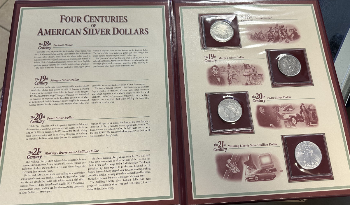 Four Centuries Of American Silver Dollars Including The Very Authentic ...