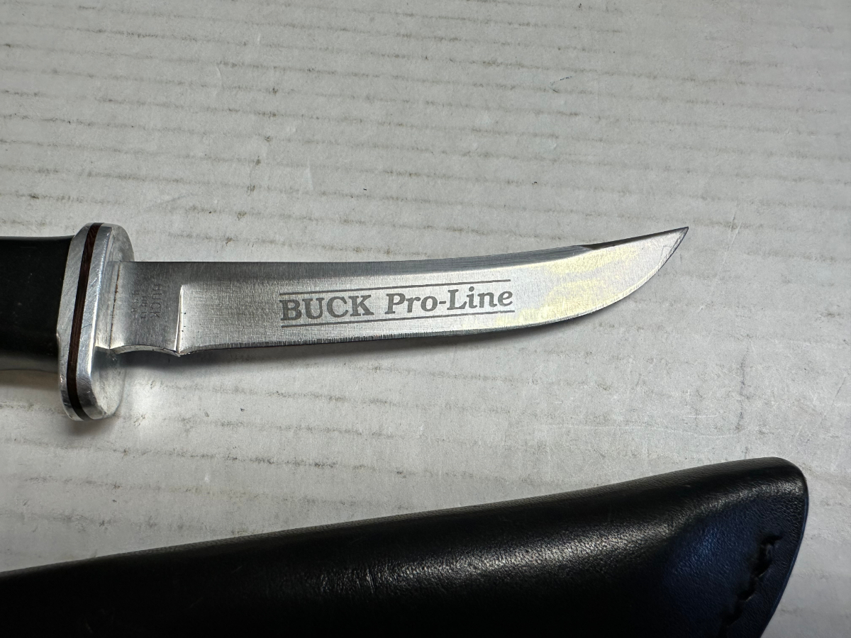 NICE USED BUCK PRO LINE 118U USA MADE WITH ORIGINAL SHEATH INCLUDED AS ...