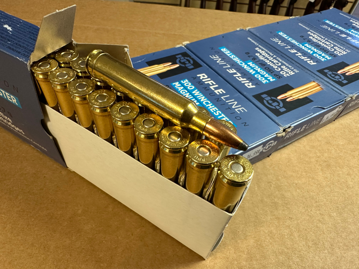 100 Rounds Ppu 300 Winchester Magnum Soft Point 155 Grain New In Boxes ...