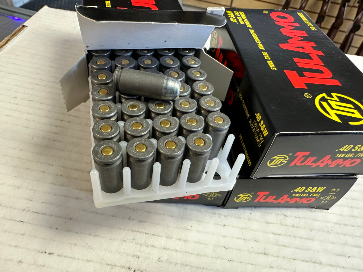 Nice Lot Of 200 Rounds Tulammo 165 Grain 40 S&W Ammunition Brand New In ...