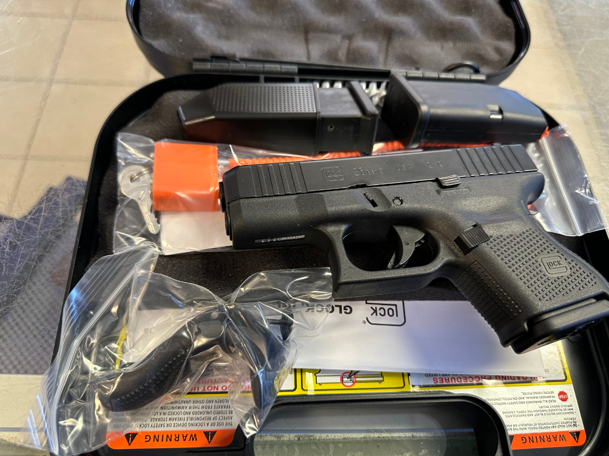 Glock G26 Gen5 Sub-Compact 10+1 3.43" Black Gmb Barrel, Black Ndlc ...
