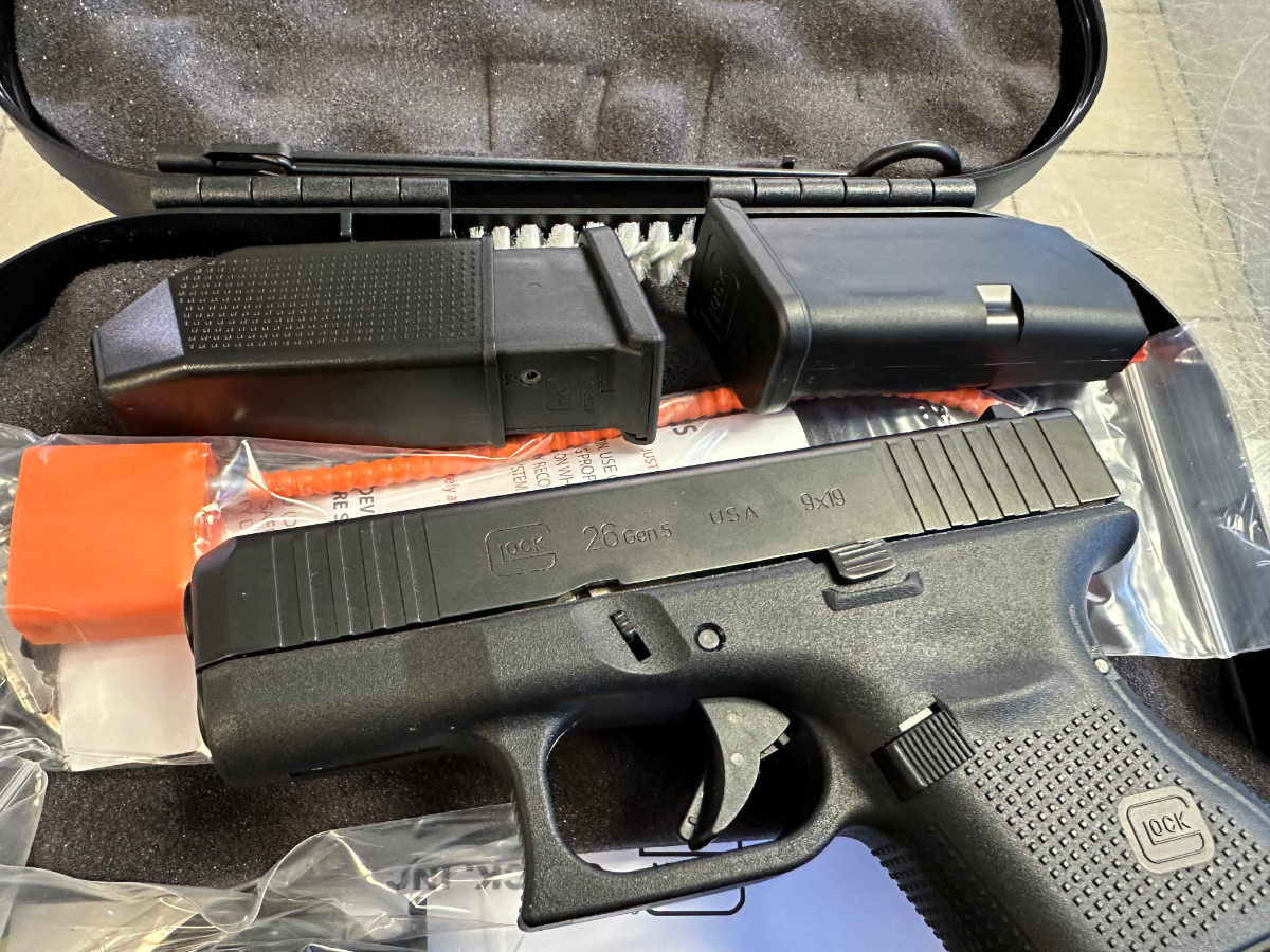 Glock G26 Gen5 Sub-Compact 10+1 3.43" Black Gmb Barrel, Black Ndlc ...