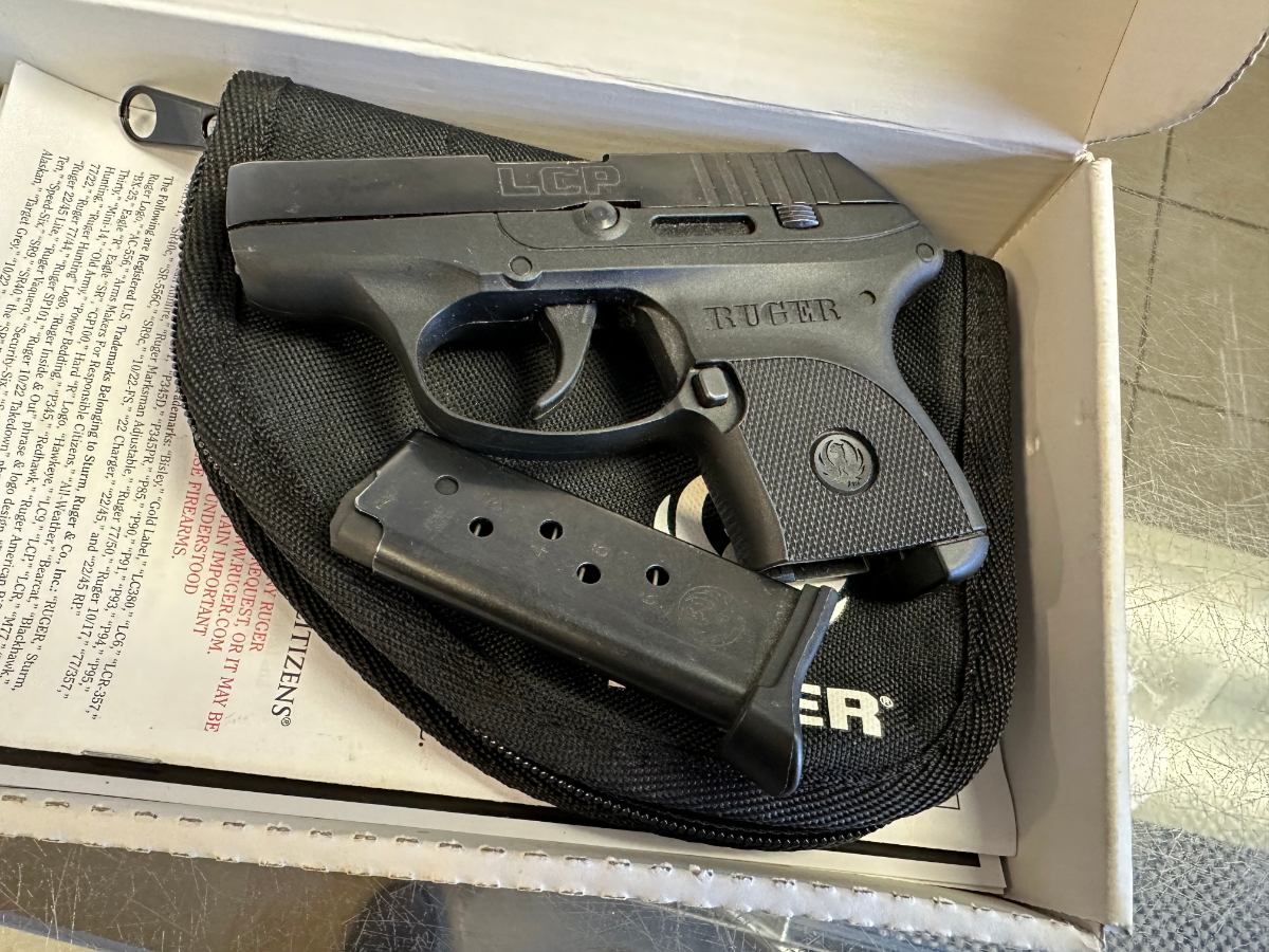 Ruger Model Lcp Semi-Auto Pistol 6+1 Magazine 2.75 Inch Barrel Includes ...