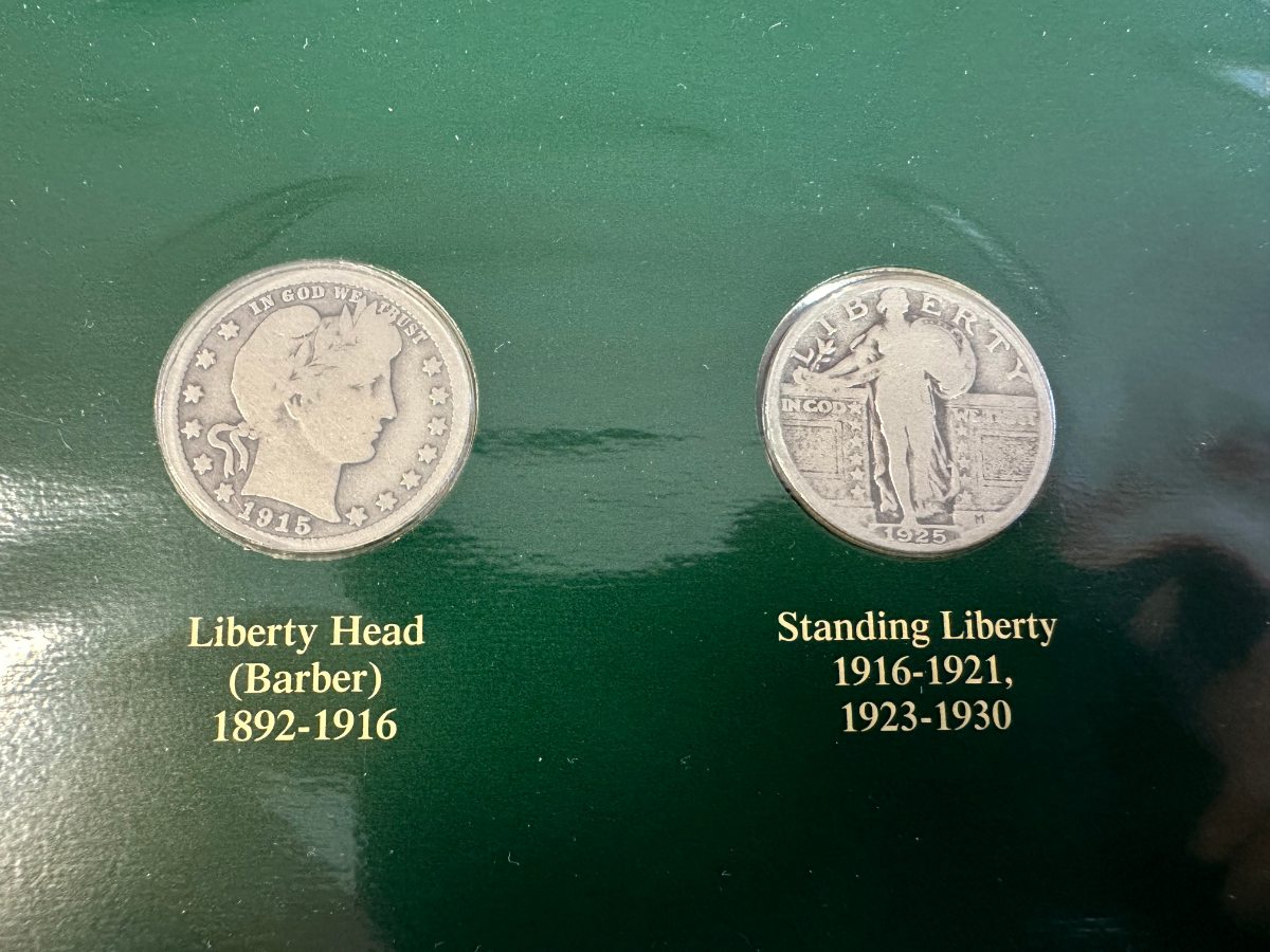 Nice Quarter Dollar Coins Includes Barber And Standing Liberty Quarters ...
