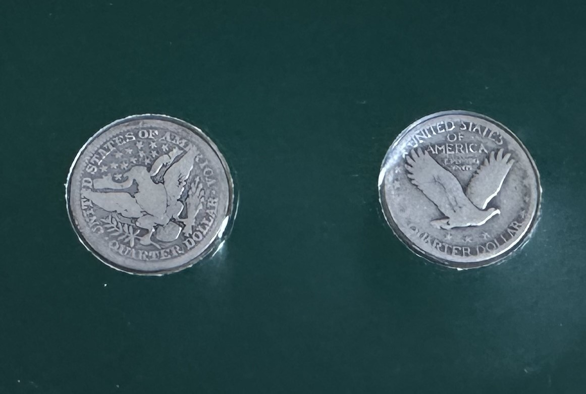 Nice Quarter Dollar Coins Includes Barber And Standing Liberty Quarters ...