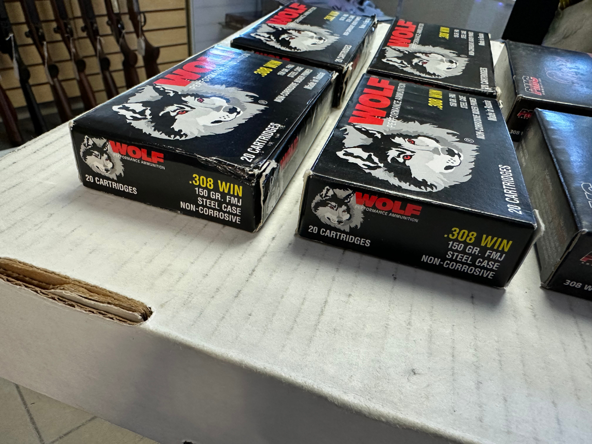 120 Rounds Wolf/Pmc .308 Winchester 150/147 Grain Fmj All New In Boxes ...
