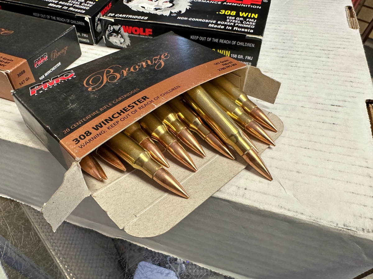 120 Rounds Wolf/Pmc .308 Winchester 150/147 Grain Fmj All New In Boxes ...