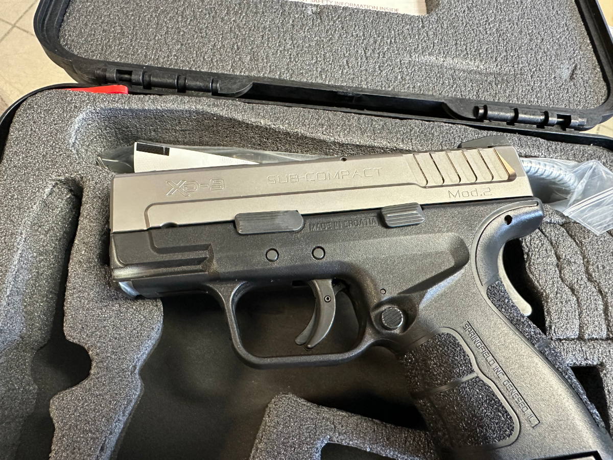 Pictures: Springfield Armory MODEL XD-9 SUB COMPACT STAINLESS MOD 2 ...