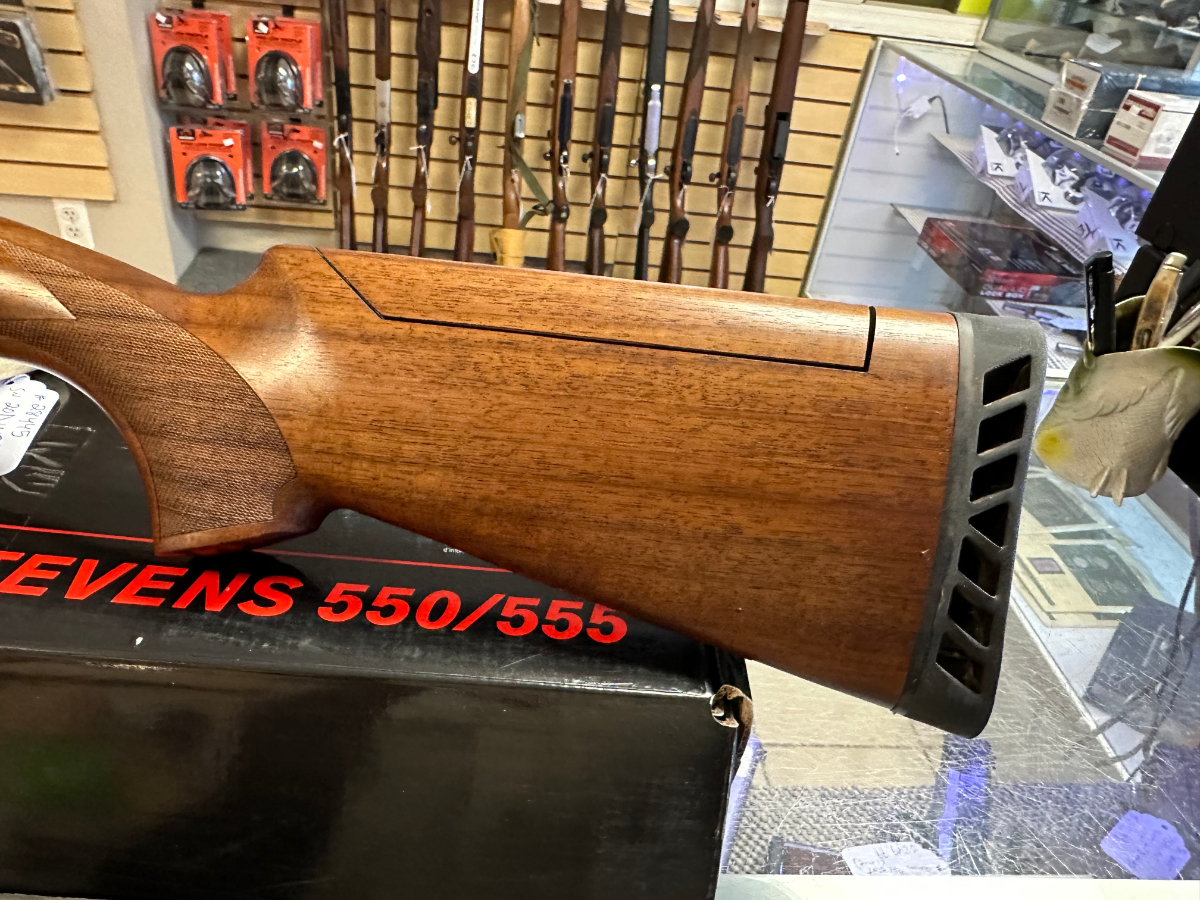 Stevens 555 Compact Trap 20 Gauge 3" 1rd 26" Black Semi-Gloss Vent Rib ...