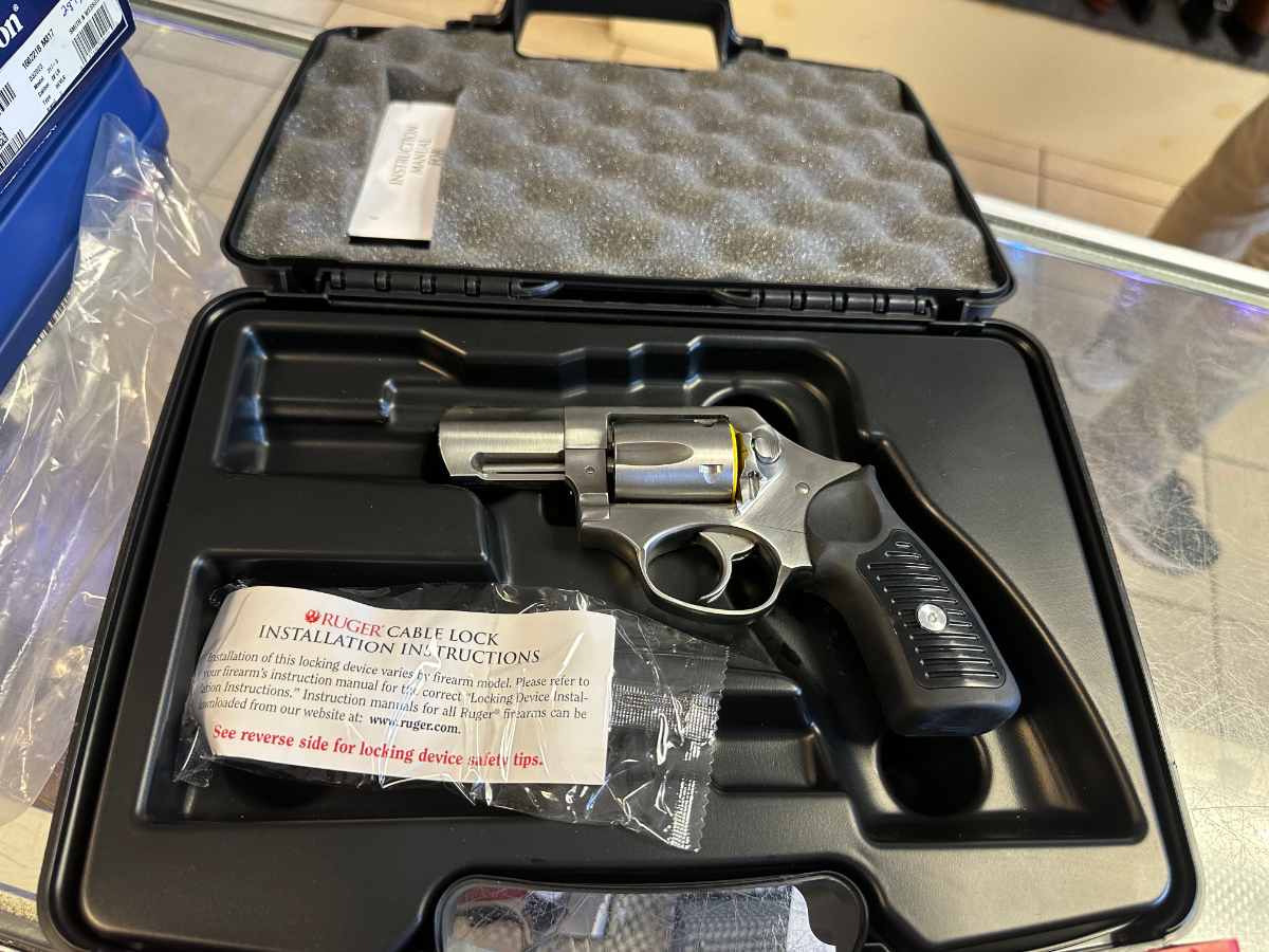 Ruger SP101 5rd 2.25" Satin Stainless Barrel Cylinder & Frame Black ...