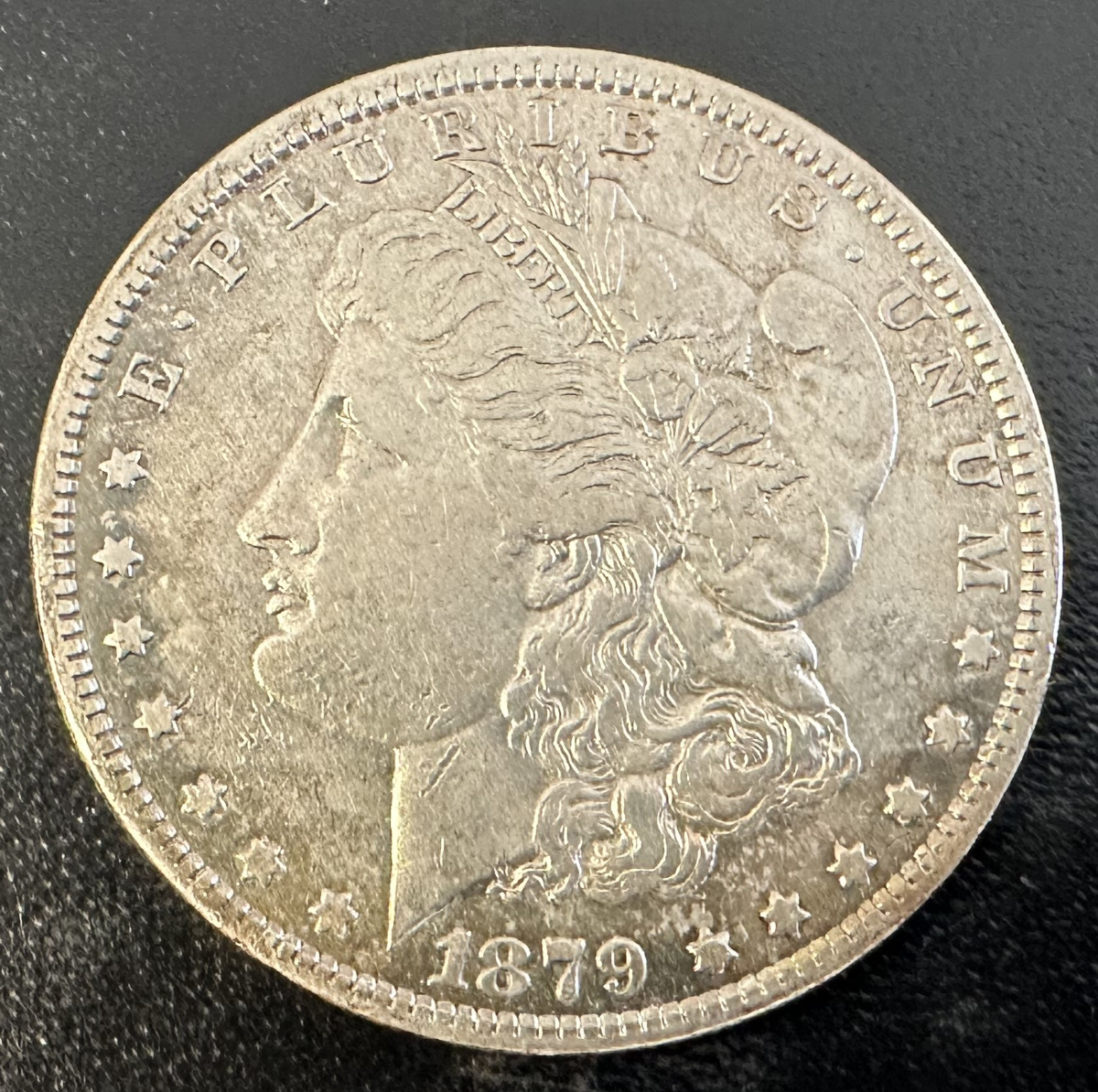 VERY NICE 1879 MORGAN SILVER DOLLAR IN VERY GOOD CONDITION!! 90% SILVER ...