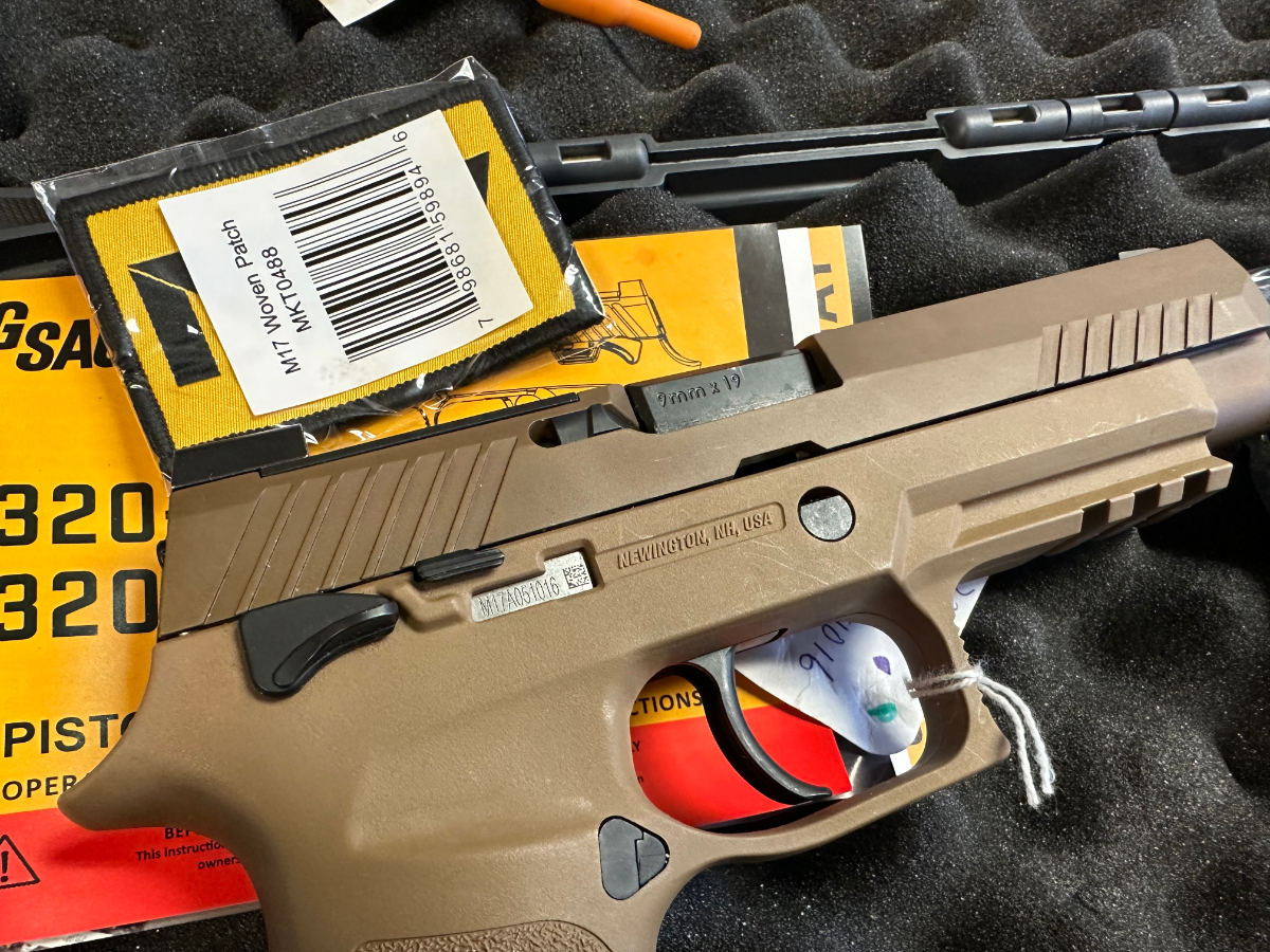 Sig Sauer P320 M17 Full Size Frame 17+1 /21+1, 4.70" Black Carbon Steel ...