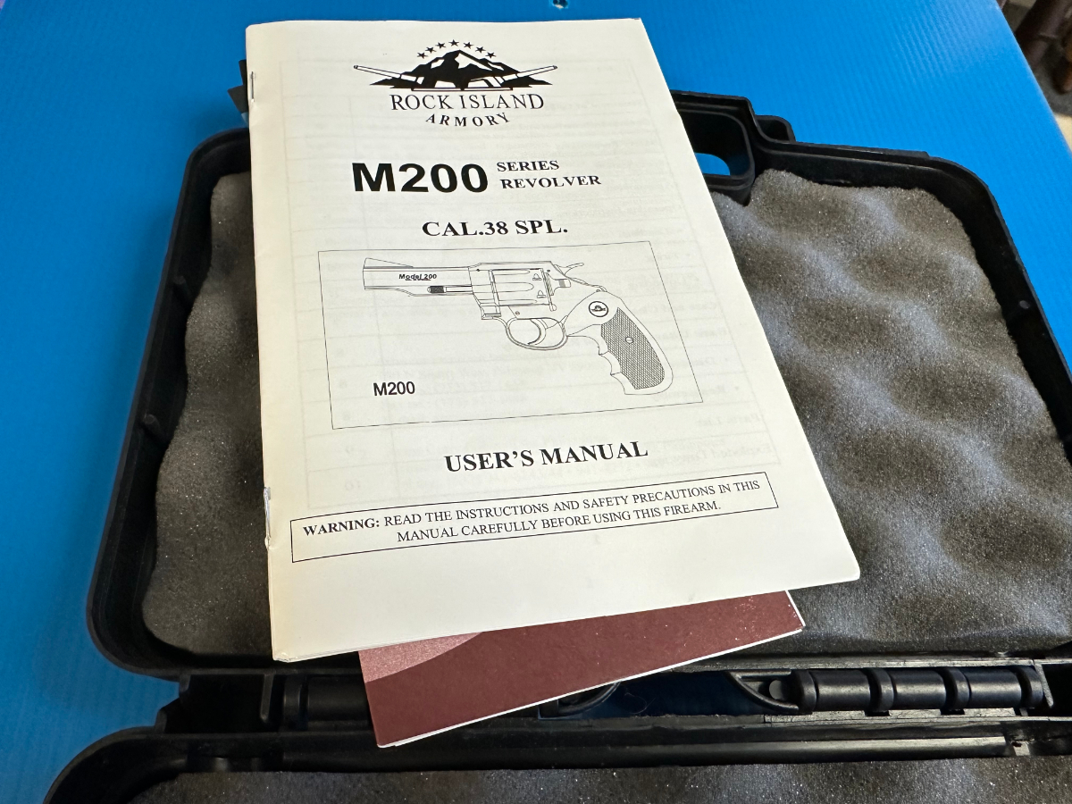 Rock Island Armory M200 Medium Frame 6rd 4 Inch Black Parkerized Steel ...