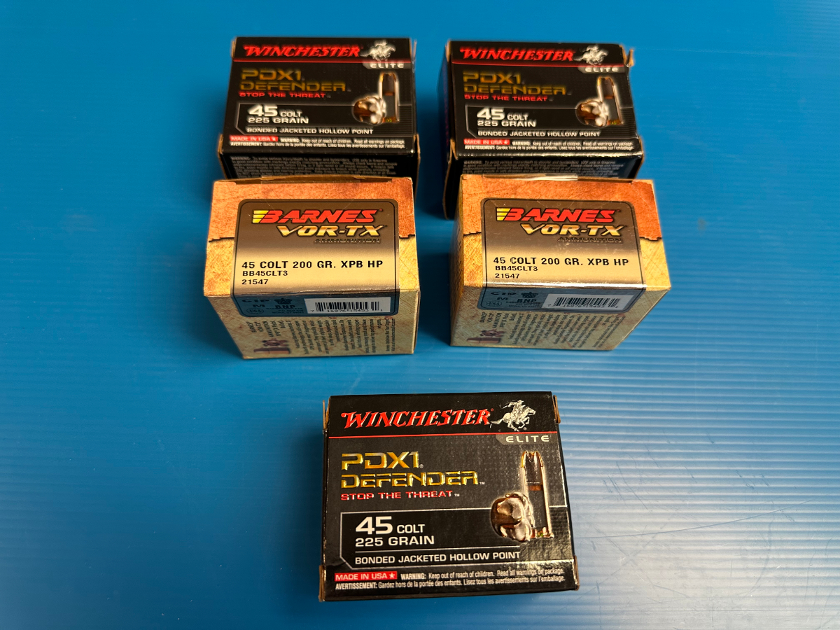 100 Rounds Assorted High Quality 45 Colt Ammunition All New In Boxes ...