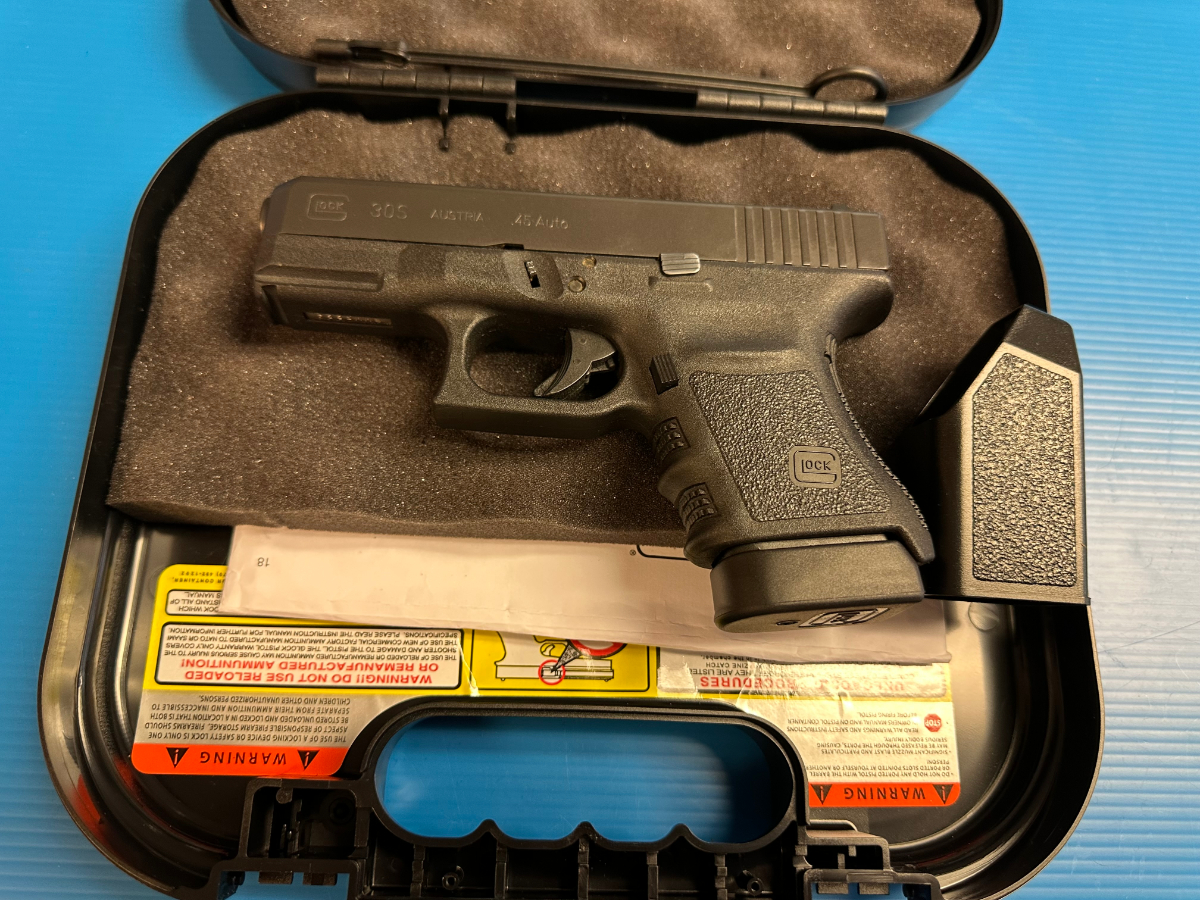 Glock G30s Gen3 Sub-Compact 10+1 3.78" Black Polygonal Rifled Barrel ...