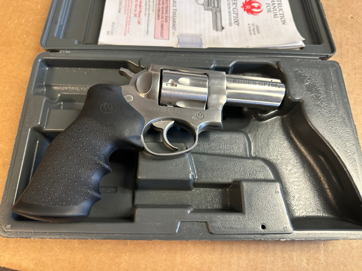 Ruger 1715 GP100 Medium Frame 357 Mag 6rd 3" Satin Stainless Steel ...