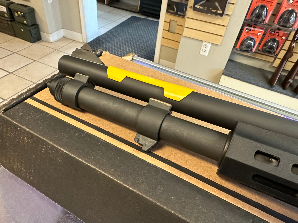 Mossberg 590A1 Tactical 8+1 3" 20" Heavy Cylinder Bore Barrel, Parkerized Finish Ghost Ring ...