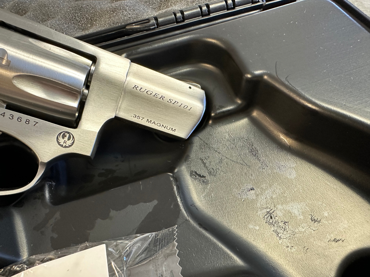 Ruger SP101 5rd 2.25" Satin Stainless Steel Barrel Rubber Grip ...