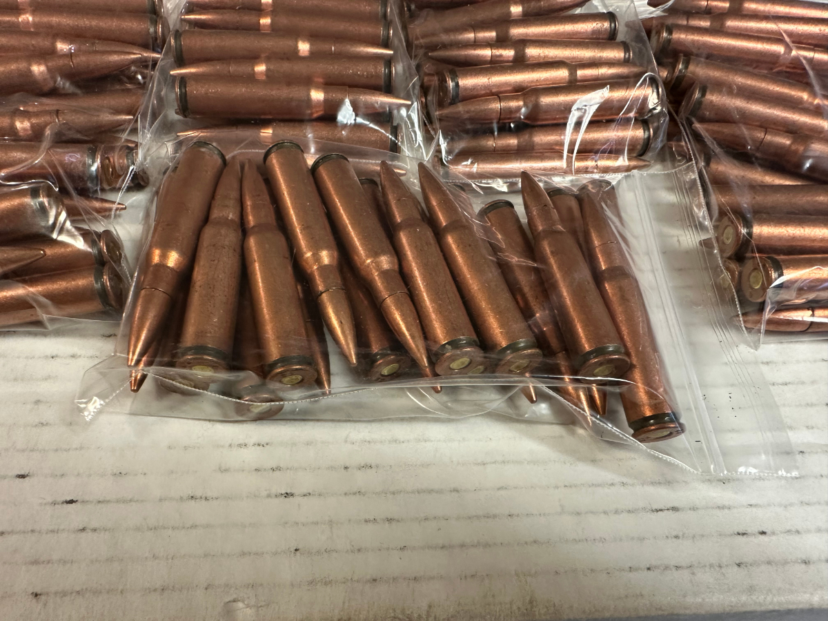 100 Rounds Military Surplus 7.62x51 (.308) 5 20 Round Bags Excellent ...