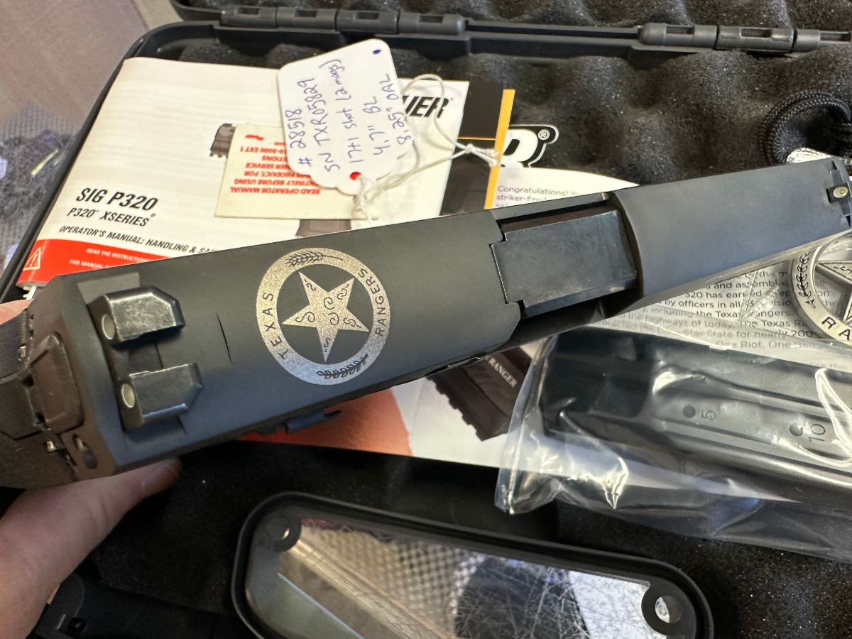 SIG Sauer P320 Texas Ranger 4.7 Inch 17+1 9mm WITH NIGHT SIGHTS AND ...