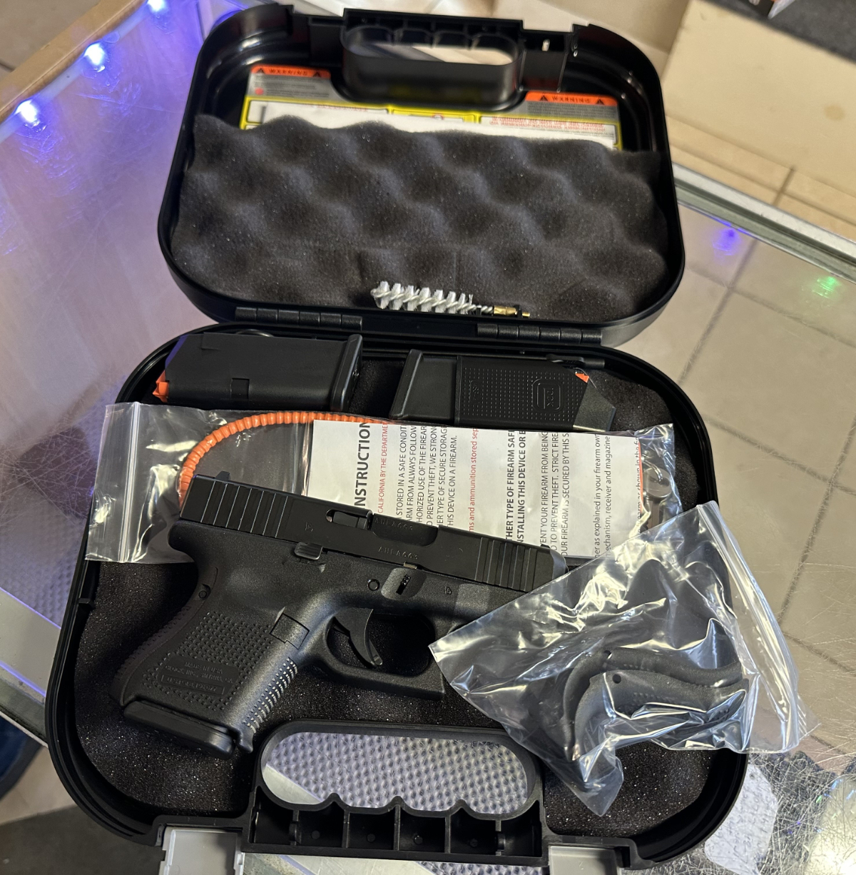 Glock G26 Gen5 Sub-Compact 10+1 3.43" Black GMB Barrel, Black nDLC ...
