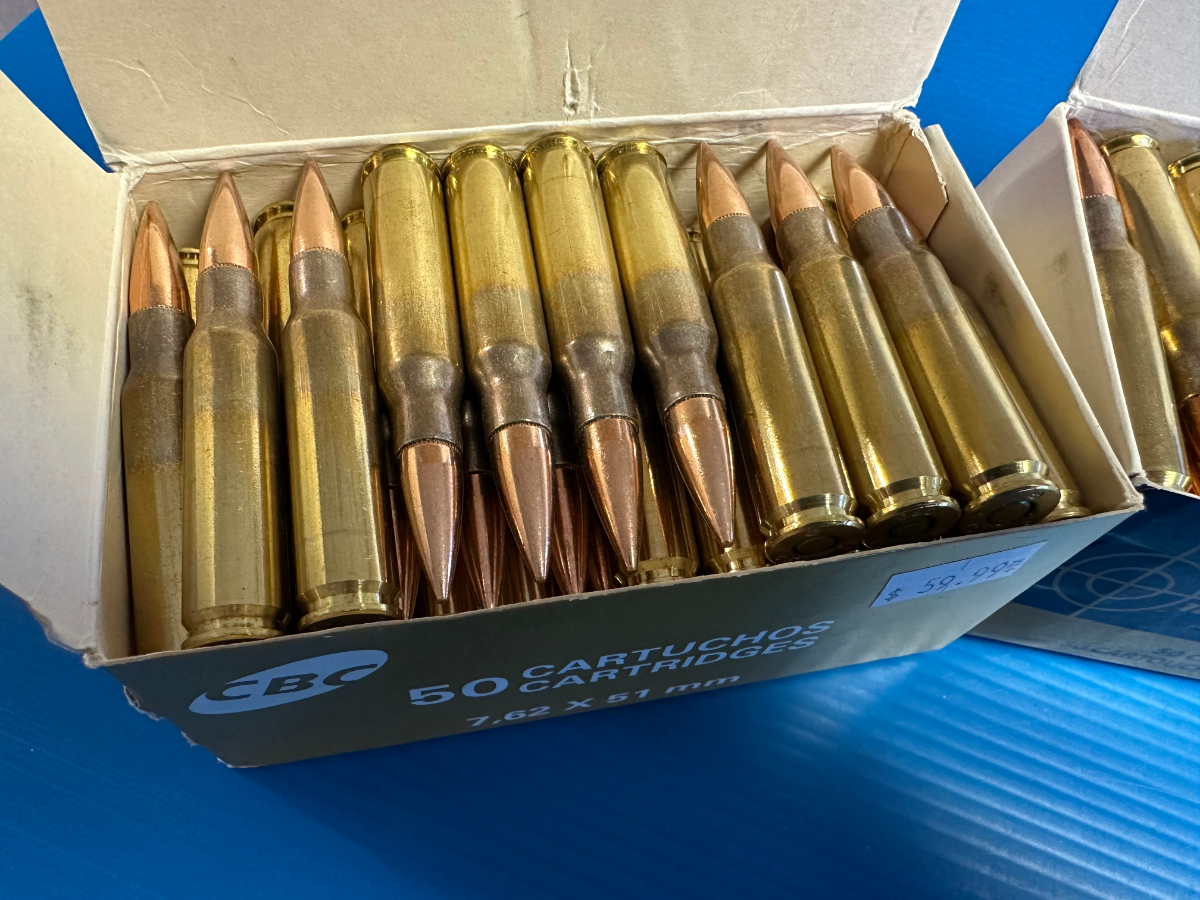 Nice Lot Of 150 Rounds Magtech/Cbc 7.62x51 (308 Win) Rifle Ammunition ...