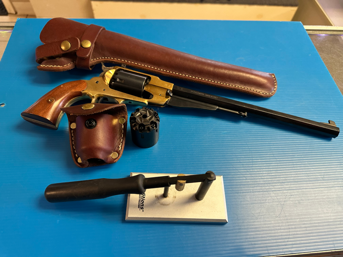 F.Lli Pietta MODEL 1858 Buffalo Texas Black Powder Revolver 44 Caliber 12