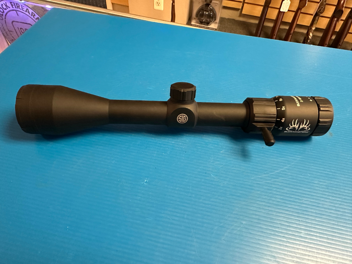EXCELLENT SIG SAUER BUCKMASTERS 3-12X44 RIFLE SCOPE IN GREAT CONDITION ...