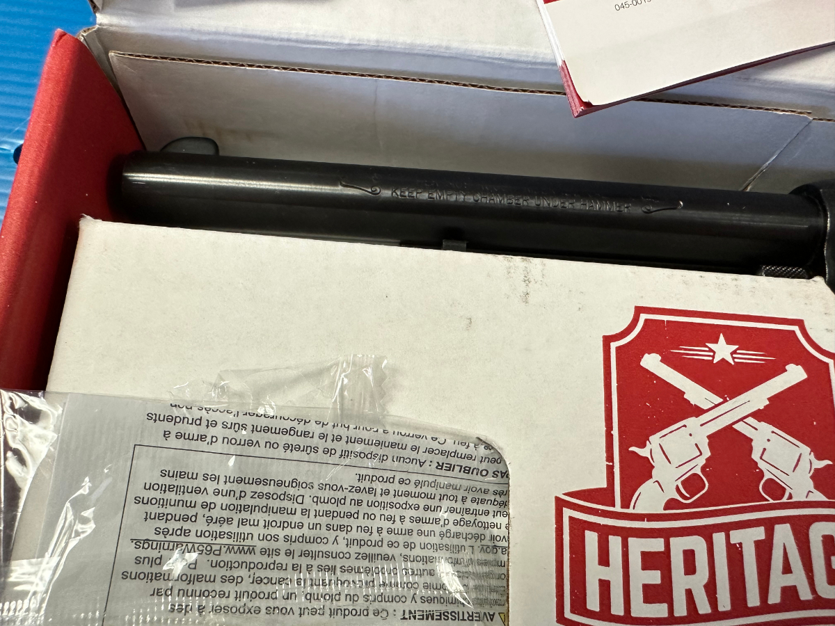 Heritage Rough Rider 6 Shot, 6.50" Black Steel Barrel, Black Zinc Alloy ...