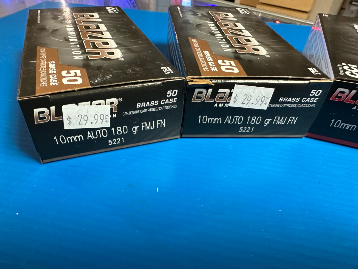 Cci Ammunition Nice Lot Of 200 Rounds 10mm Cci Blazer Ammunition, Brass ...