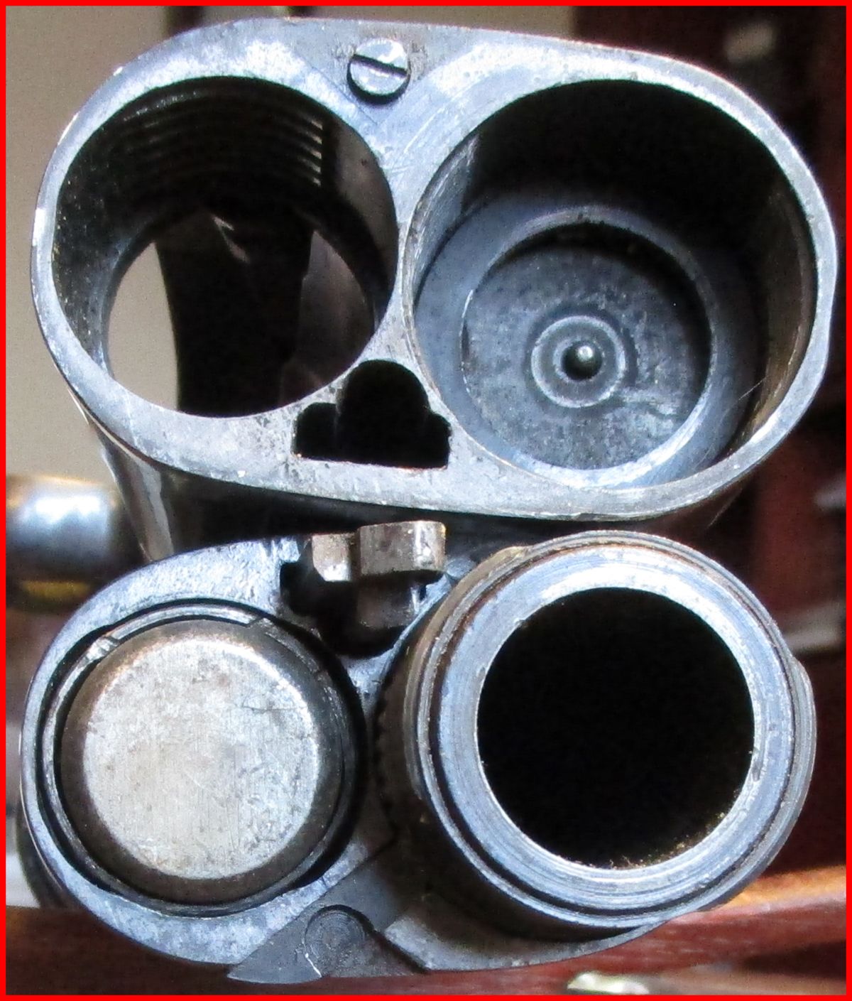 Winchester 1897 Pump Shotgun, Exposed Hammer, Cutts Compensator, And 3 ...