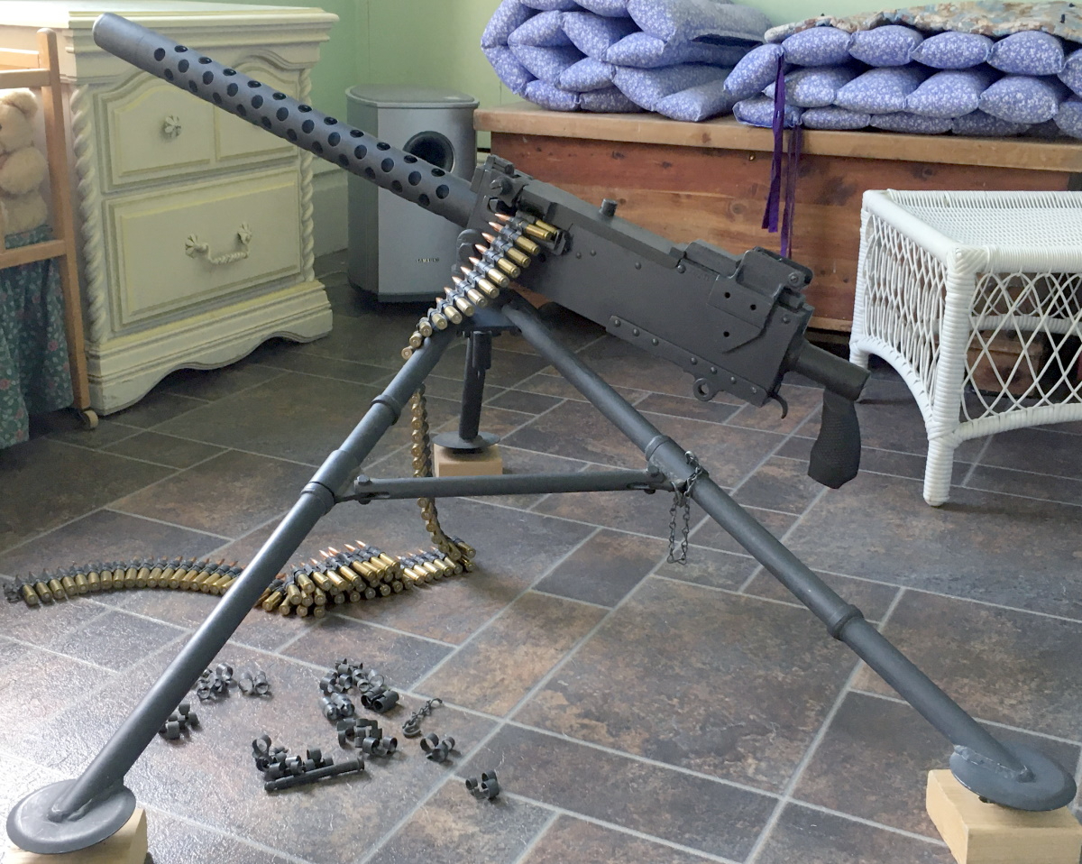 Privately Made Browning 1919A4 Semi Auto Machine Gun with Tripod, Links ...
