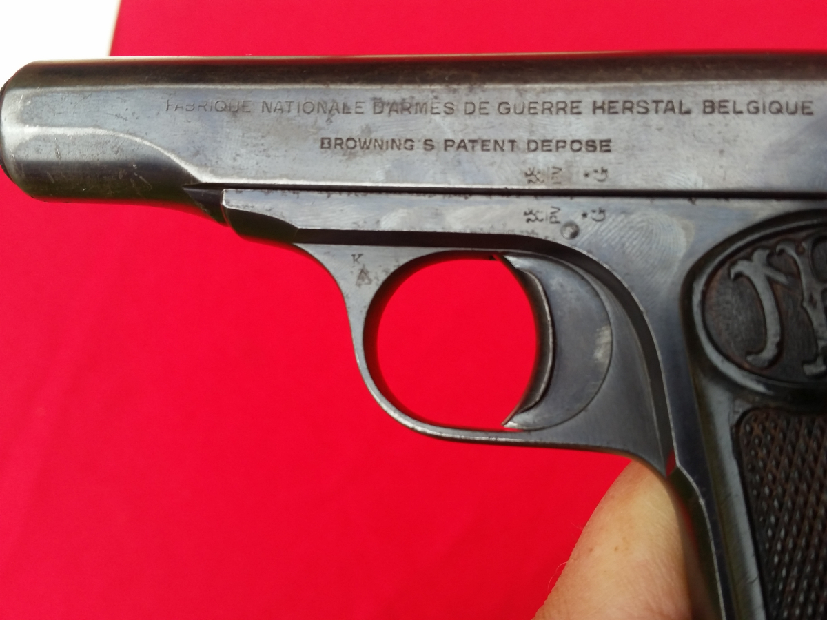 Browning Fn.1910 Model 32acp.Gi Bringback Browning 1910 Model.8th Bomber Squadron.Bringback Non ...