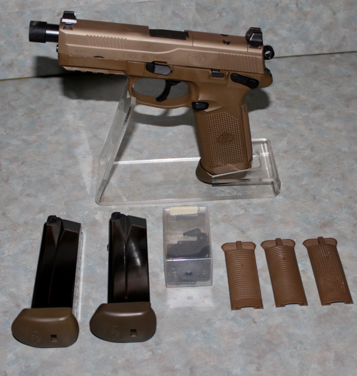 Fnx-45 Tactical Flat Dark Earth 45acp .45 Acp For Sale at GunAuction ...