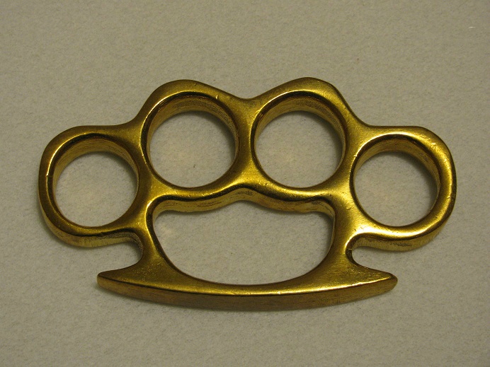 Real Brass Knuckles Solid Brass Knuckledusters For Sale at GunAuction ...
