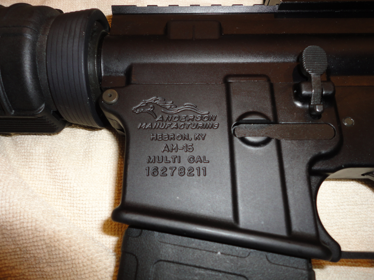 Anderson Manufacturing Model Am-15 M4 Style Ar15 5.56 X 45 Caliber ...