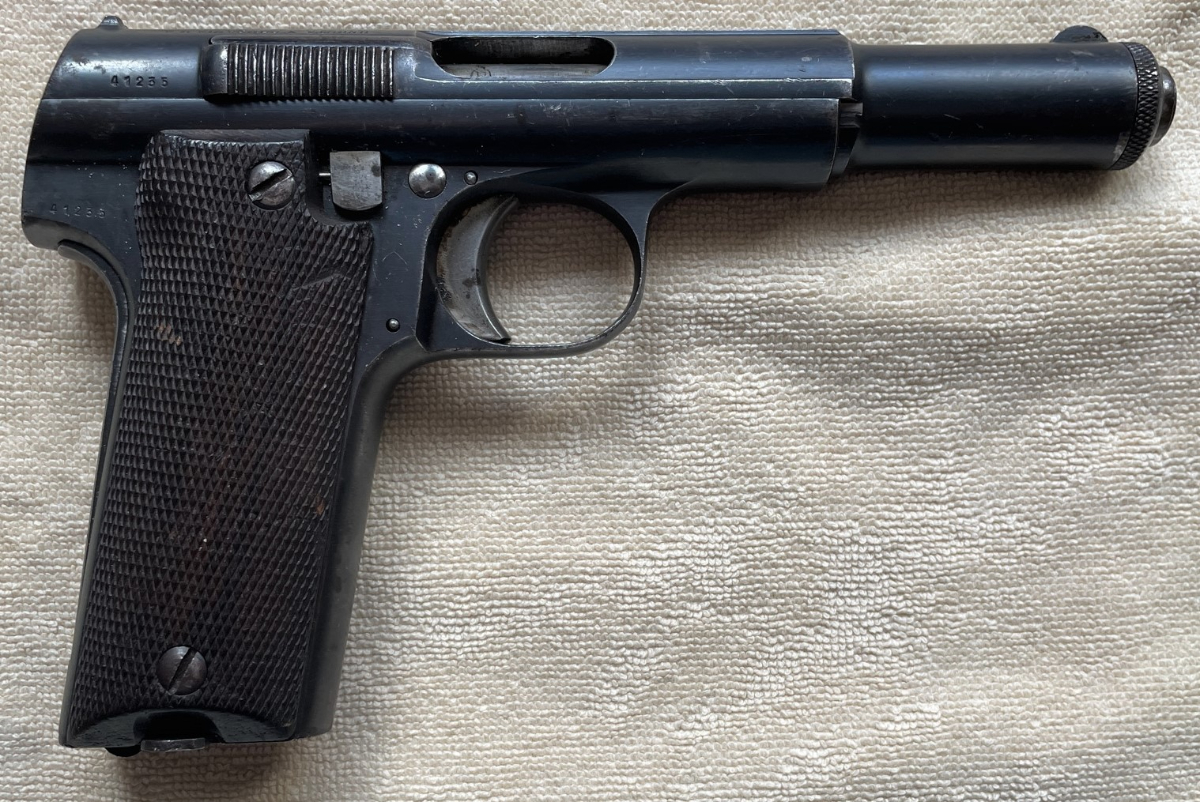 Astra-Unceta Astra Model 600/43 Pistol 9mm - Stove Pipe Barrel 9mm ...