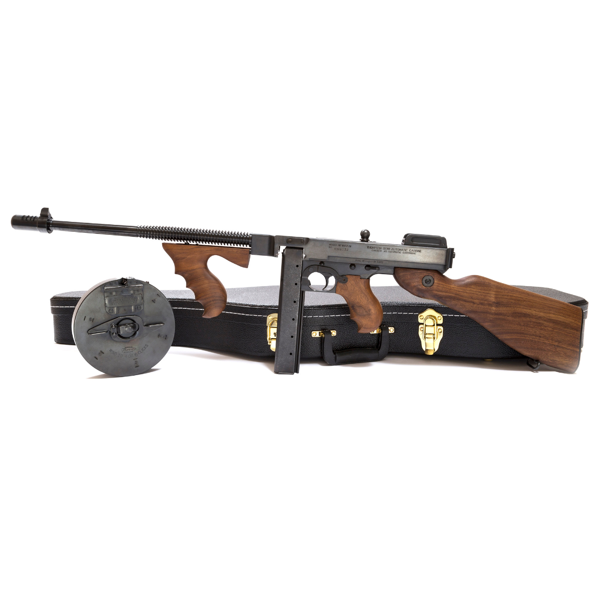 Auto-Ordnance Auto Ordnance T1 45acp "Tommy Gun" Walnut Stock 50 Round ...