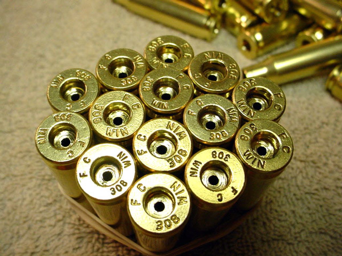 100 Fc .308 Fully Processed Brass Rifle Cases .308 Win. For Sale at ...
