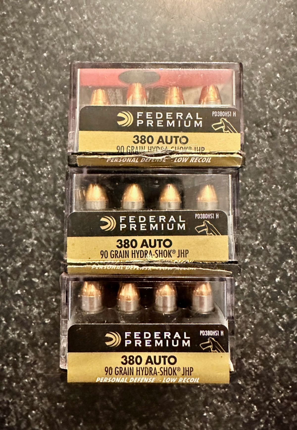 Federal Premium Ammunition .380acp 90gr Hydra-Shok Jhp 60 Rounds ...