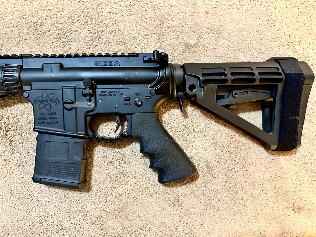 Mega Arms Gator custom AR-15 pistol 5.56NATO barely used PENNY START ...