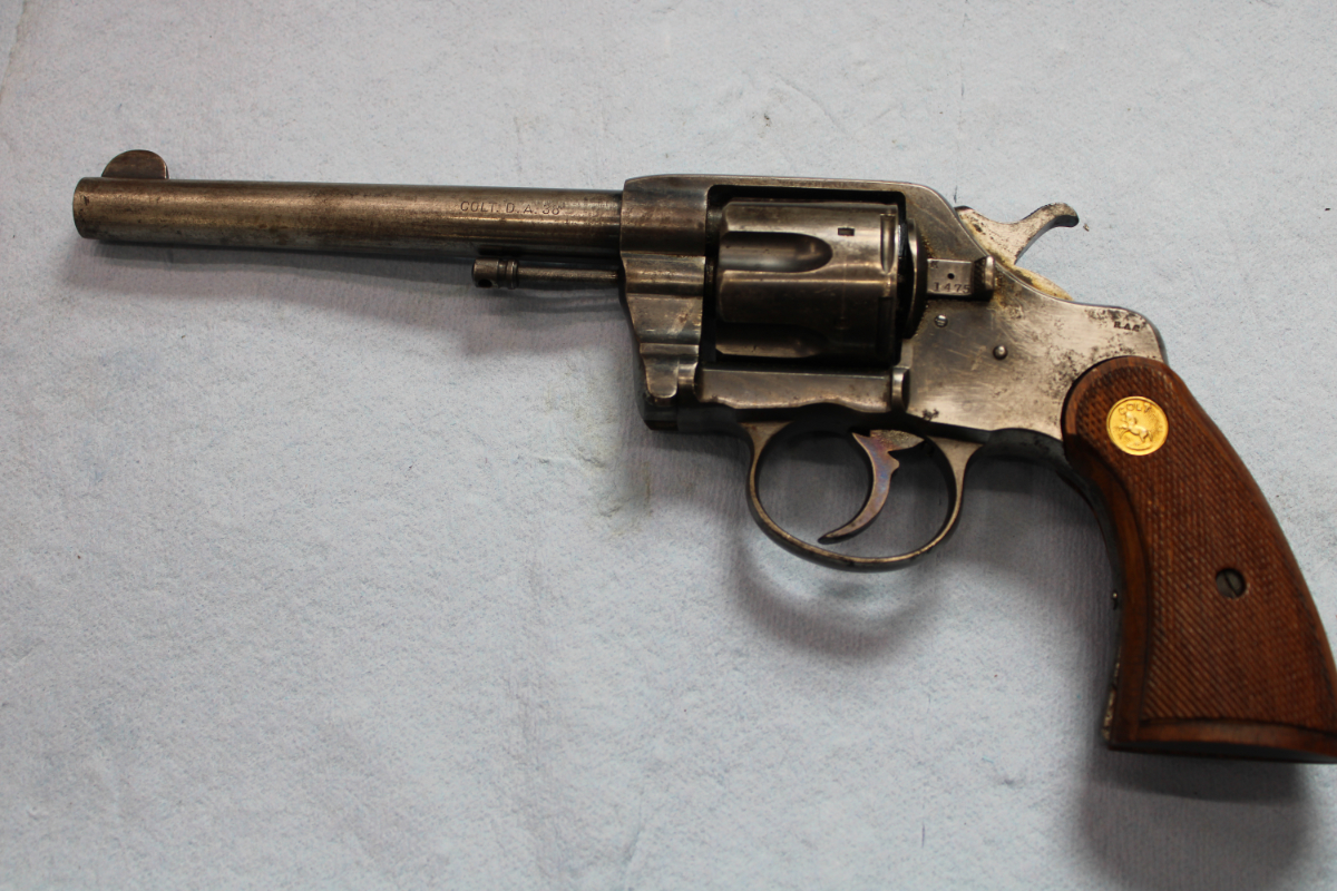Colt Army New Service Revolver .38 Cal. Double Action .38 Special For ...