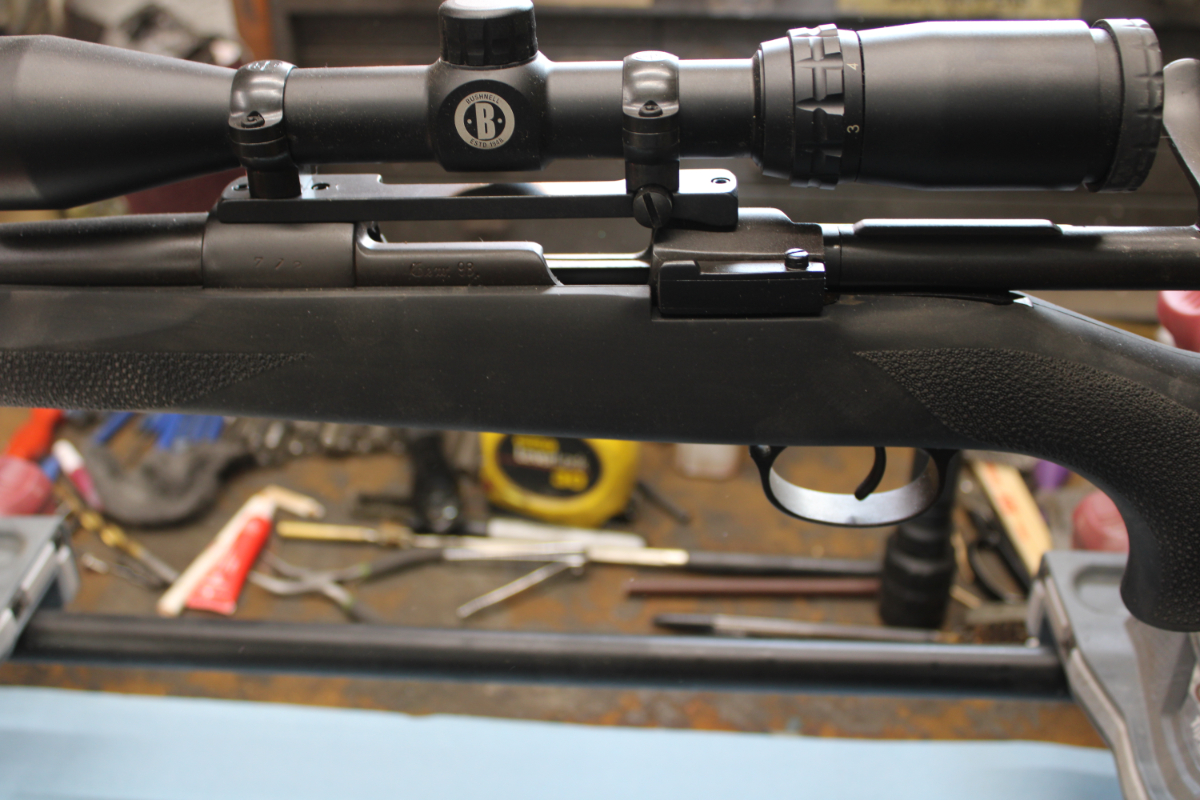 Custom Mauser 98 30/06 23 Inch Barrel Fresh Satin Black New Hogue Stock ...